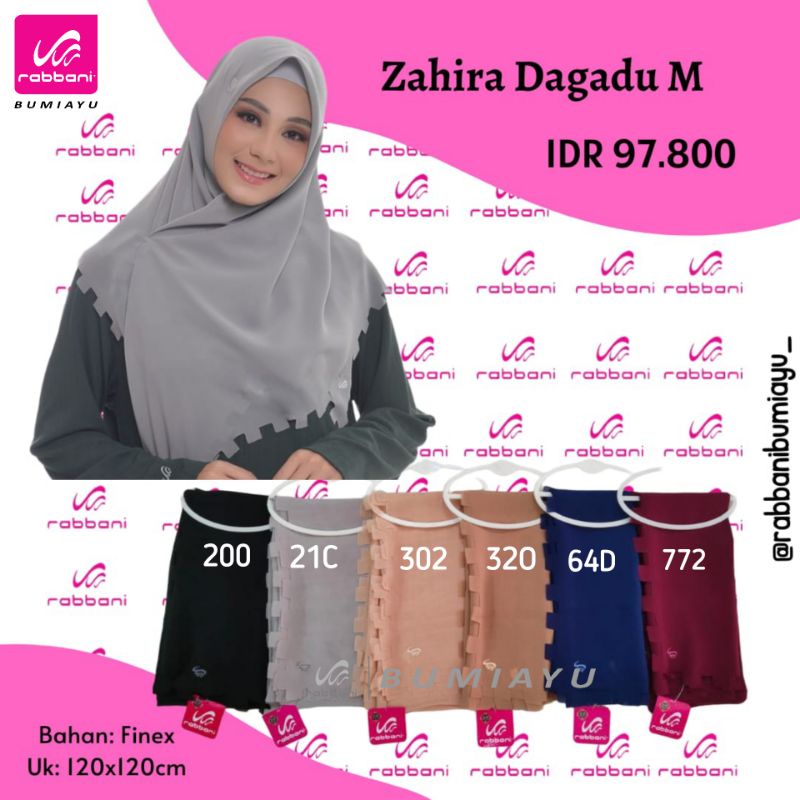 Jual ZAHIRA DAGADU M RABBANI - KERUDUNG SEGI EMPAT TEPI KOTAK - SEGI ...