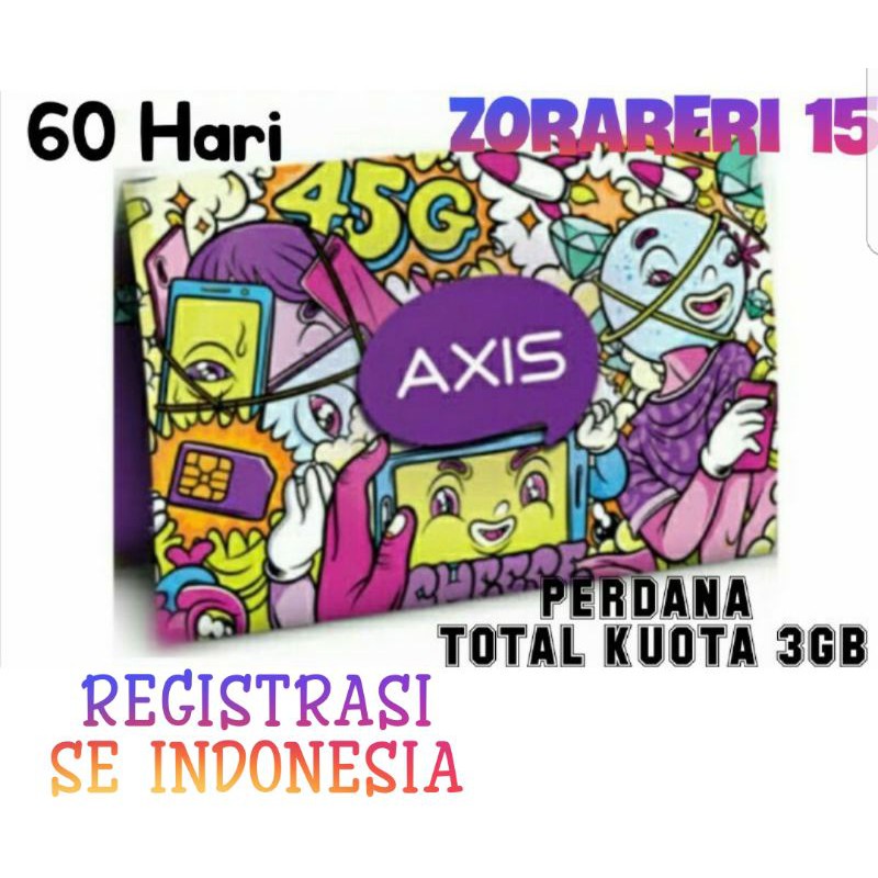 Jual PERDANA AXIS 3GB (NASIONAL) | Shopee Indonesia
