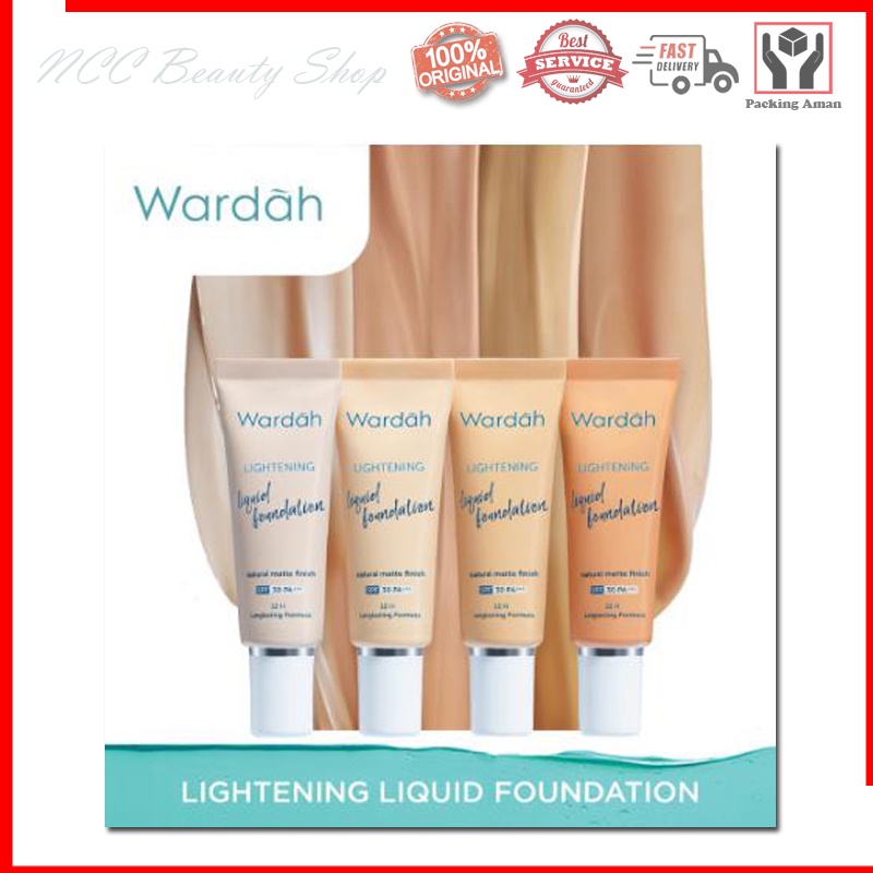 Jual * NCC * Wardah Lightening Liquid Foundation Dengan SPF 30 PA ...