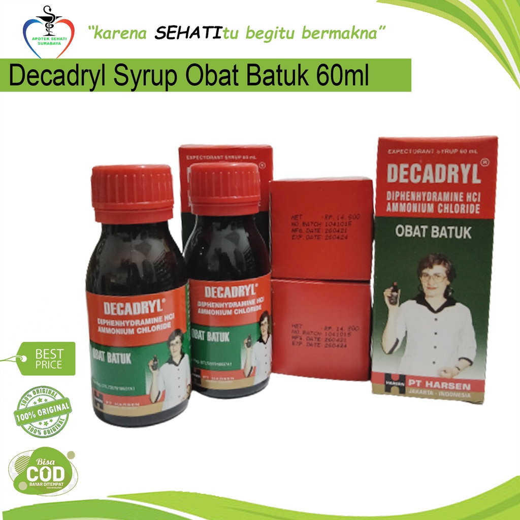Jual DECADRYL SYRUP EXPECTORANT OBAT BATUK 60ML | Shopee Indonesia