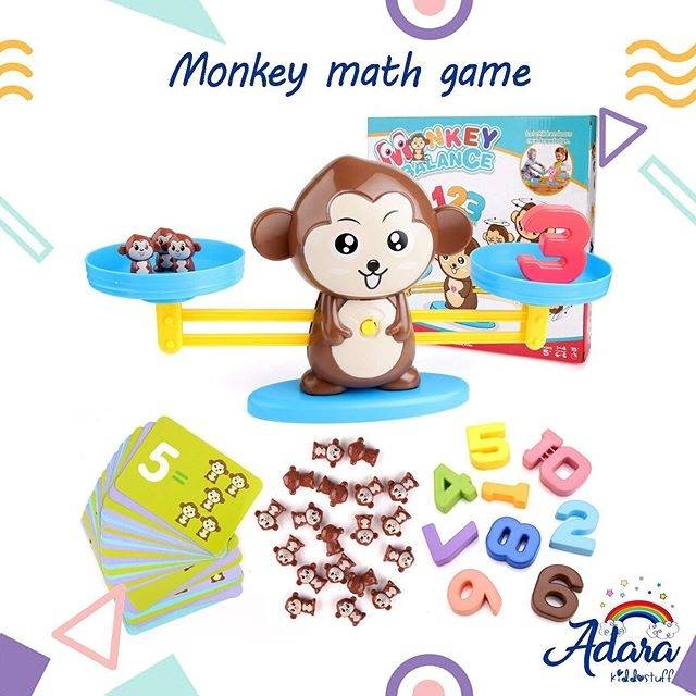 Jual Monkey Math Game (mainan edukasi, timbangan monyet, belajar ...