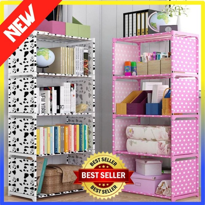 Jual RAK PORTABLE SERBAGUNA 5 SUSUN / RAK BUKU MULTIFUNGSI 5 LAYER ...
