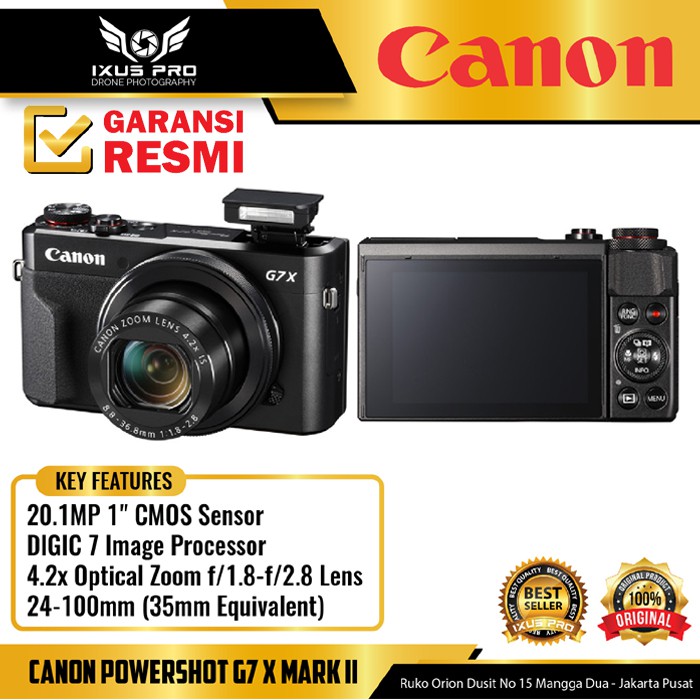 Jual CANON POWERSHOT G7X MARK II GARANSI RESMI | Shopee Indonesia