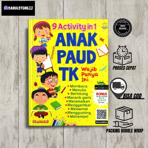 Jual BUKU AKTIVITAS ANAK TK & PAUD - 9 ACTIVITY IN 1 ANAK PAUD TK WAJIB ... Jual BUKU AKTIVITAS ANAK TK & PAUD - 9 ACTIVITY IN 1 ANAK PAUD TK WAJIB ...