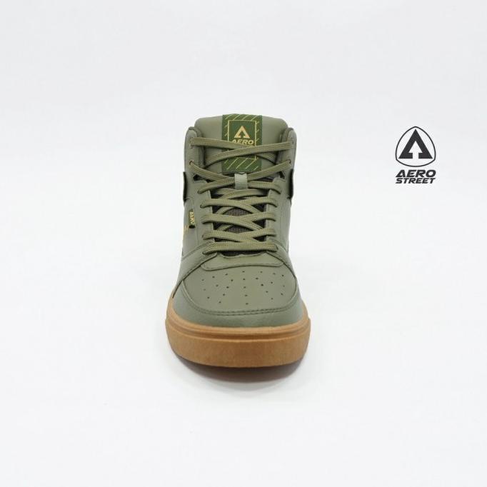 Jual AEROSTREET HOOPS ARMY GUM SEPATU SNEAKERS BASKET | Shopee Indonesia
