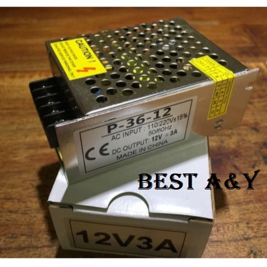 Jual Power Supply 12V 3A Jaring Adaptor Switching 110V/220V | Shopee Indonesia