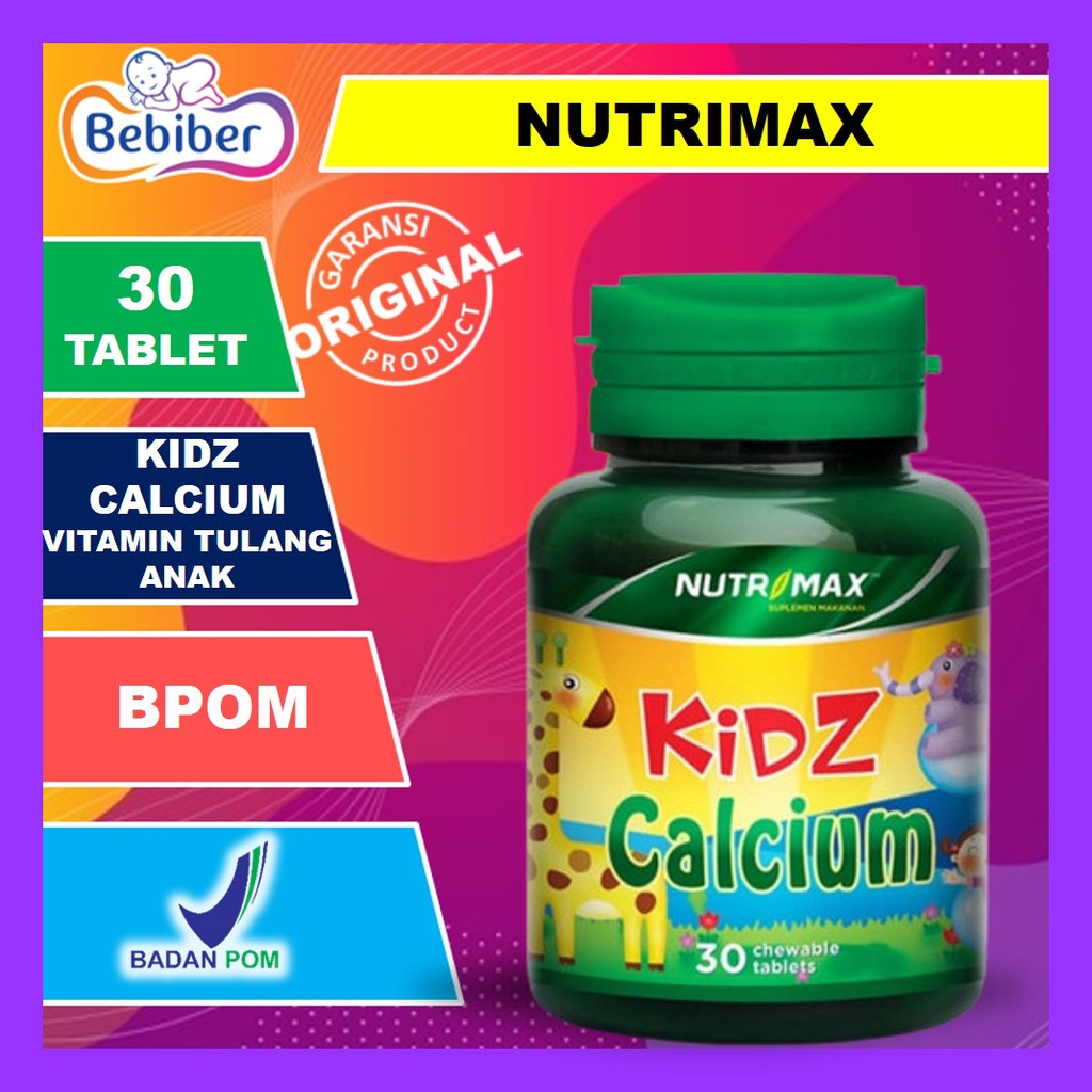 Jual Nutrimax Kidz Calcium Isi 30 Tablet / Vitamin Kalsium Anak ...
