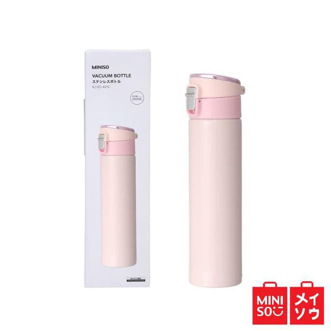 Jual Miniso Official Fashionable Flip Top Vacuum Bottle | Shopee Indonesia