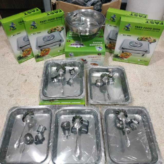 Jual Paket prasmanan full kaca 5cm fash food dish | Shopee Indonesia