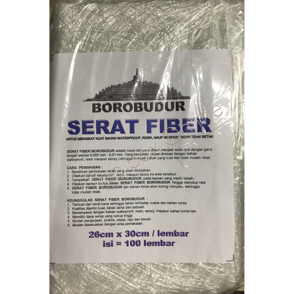 Jual Serat Fiber BOROBUDUR / POLOS Pengikat Waterproof 1 pak (100 ...