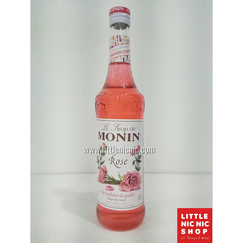 Jual Monin Rose syrup 70 CL (700ml) sirup rasa bunga mawar minuman cafe ...