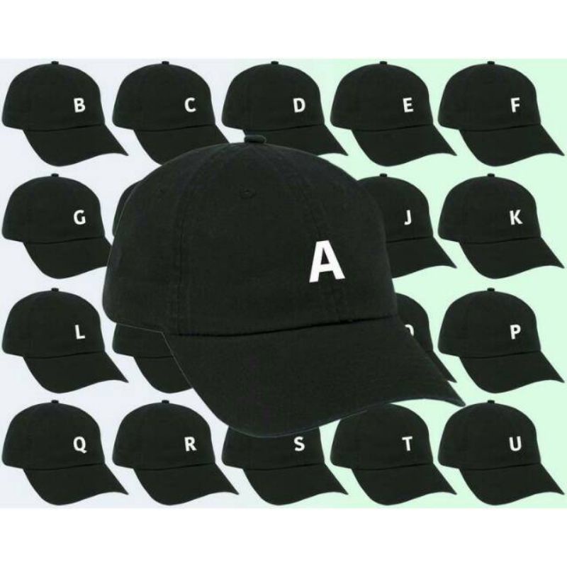Jual Topi Baseball Inisial Huruf/ Nama/ custome/ Bordir Logo | Shopee ...