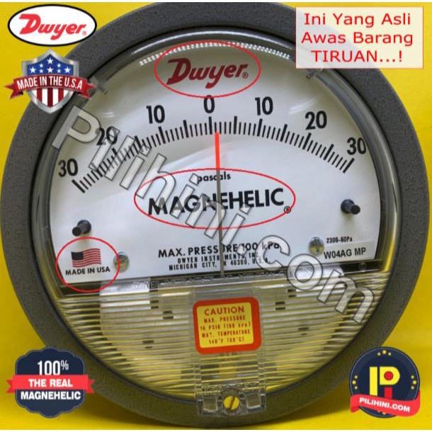 Jual Pengukur Tekanan Ruang Isolasi Magnehelic ASLI positif negatif | Shopee Indonesia