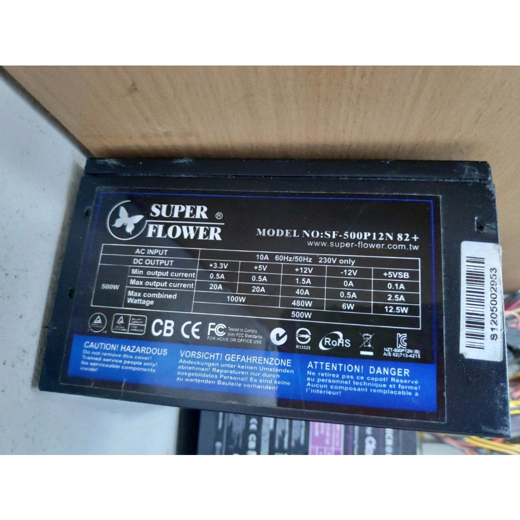 Jual PSU 500 WATT PSU SUPER FLOWER SF-500P12N 82+ 500WATT | Shopee ...