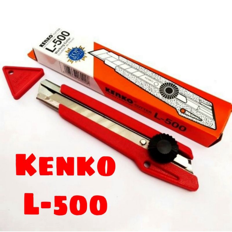 Jual Kater / Cutter KENKO L-500 L500 Besar / Mata Pisau Potong Gunting ...