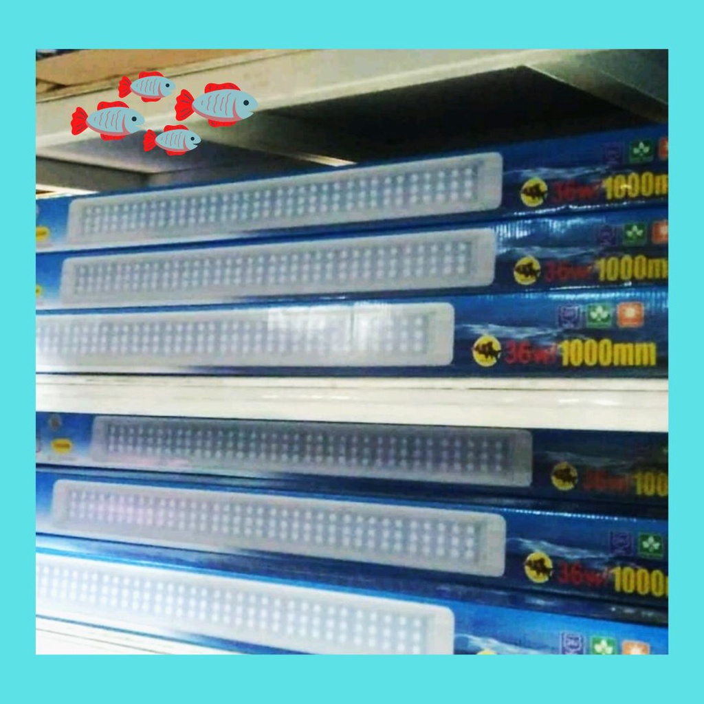 Jual Lampu Led RECENT RCG 1018 SW Aquarium Aquascape 36w 1 mtr 100cm ...