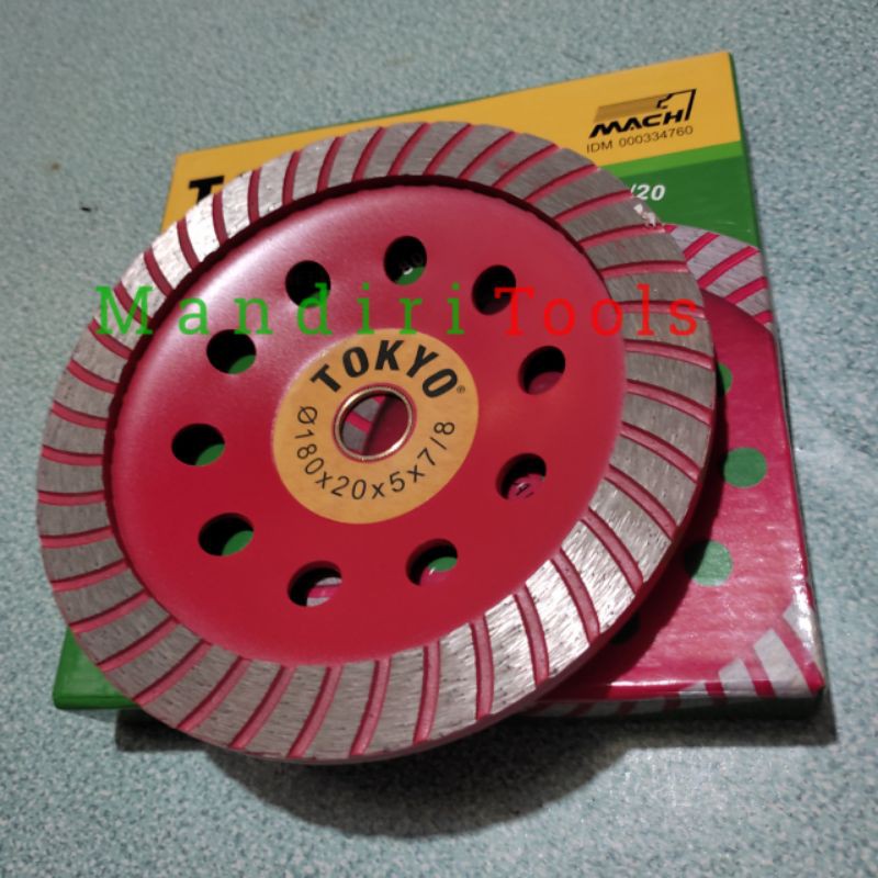 Jual Mandiri-Tokyo Diamond cup Grinding Wheel 7" Turbo | Shopee Indonesia