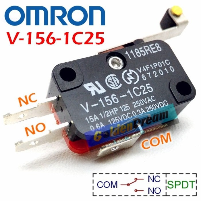 Jual CV. TTG - Mini Limit Switch Omron Saklar Micro Miniature Tuas ...