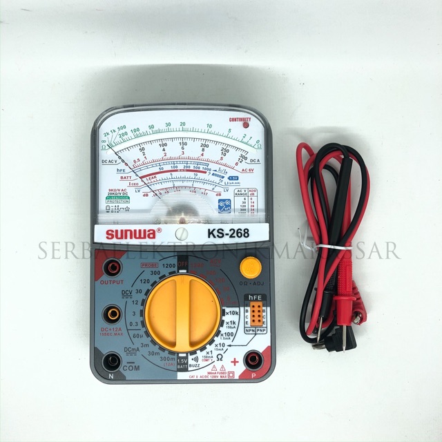 Jual Multi Tester Avometer Multimeter Sunwa Analog KS-268 | Shopee ...
