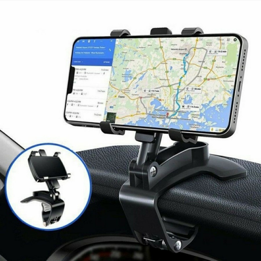 Jual HOLDER MOBIL JEPIT KACA SPION HD-35 - CAR HOLDER DASHBOARD JEPIT ...