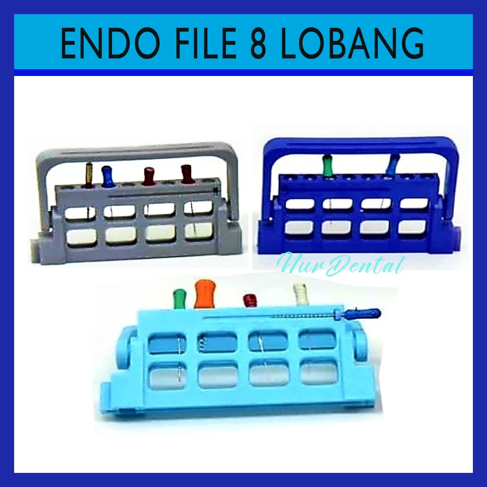 Jual Dental tempat endo k file kfile 8 holder 8 hole lobang lubang ...