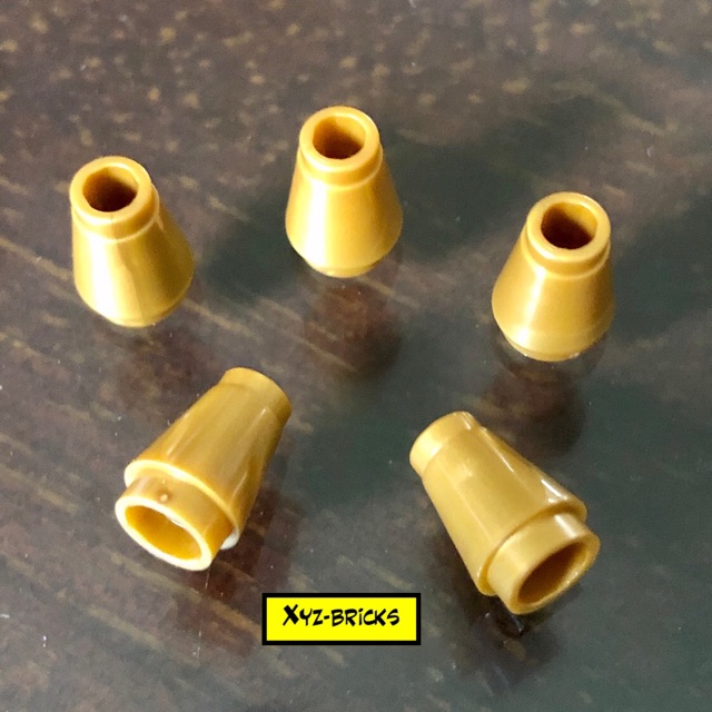 Jual LEGO PARTS 4529247 - Nose Cone Small 1x1 Warm Gold | Shopee Indonesia