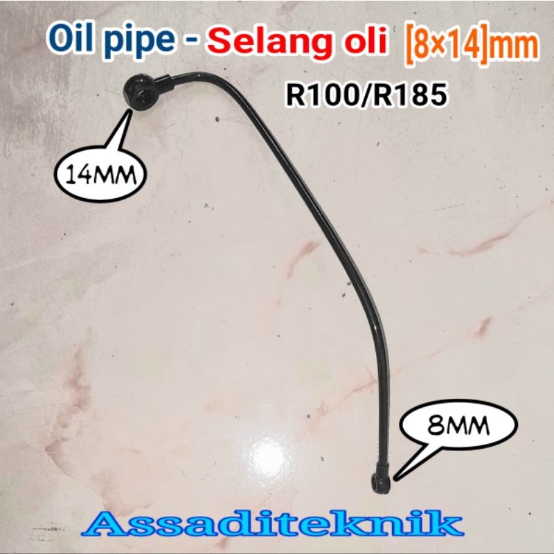 Jual Selang oli Oil pipe mesin dongfeng R100 14×14mm lubang besar dan ...