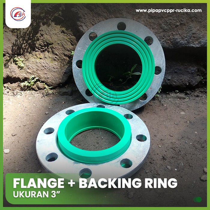 Jual Flange PPR + Backing Ring Galvanis 3" / Flange+Backing Ring 3 Inch ...
