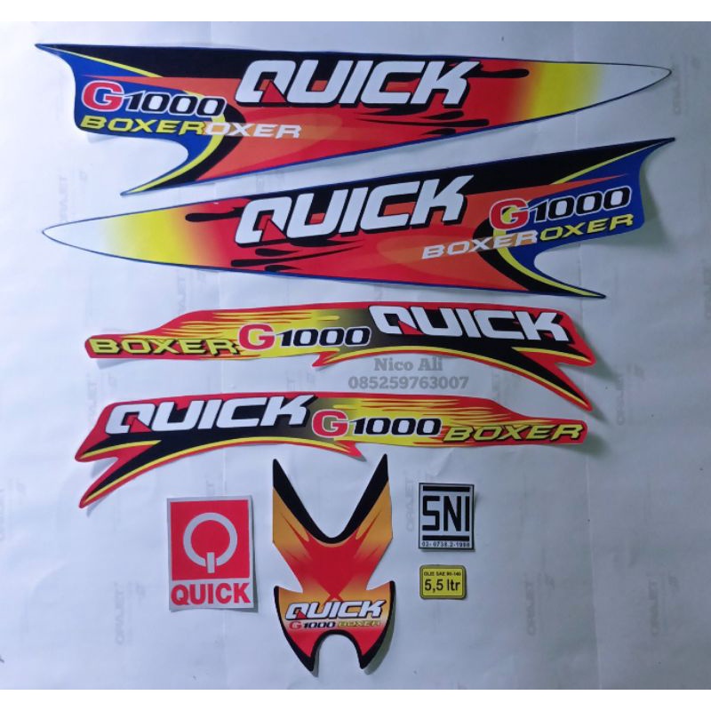 Jual Stiker traktor quick boxer | Shopee Indonesia