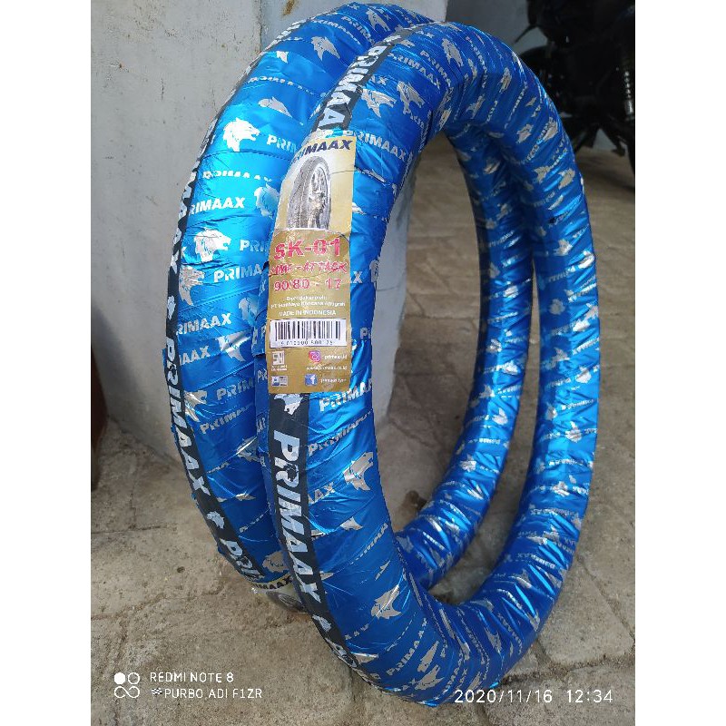 Jual ban primaax primax sk 01 ring 17 ukuran 90/80 time attack medium ...