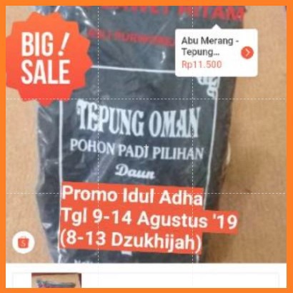Jual Abu Merang - Tepung Oman Pohon Padi Pilihan - Netto 250 Gram ...
