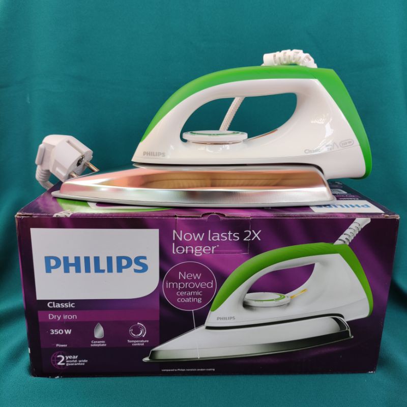 Jual PHILIPS HD1173 Setrika Pakaian Tapak Keramik Licin Garansi Resmi ...