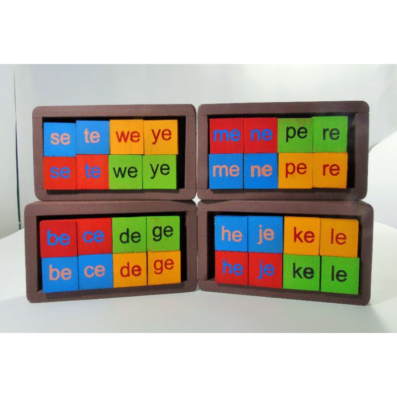 Jual Mainan Edukatif Anak Balok Suku Kata | Shopee Indonesia