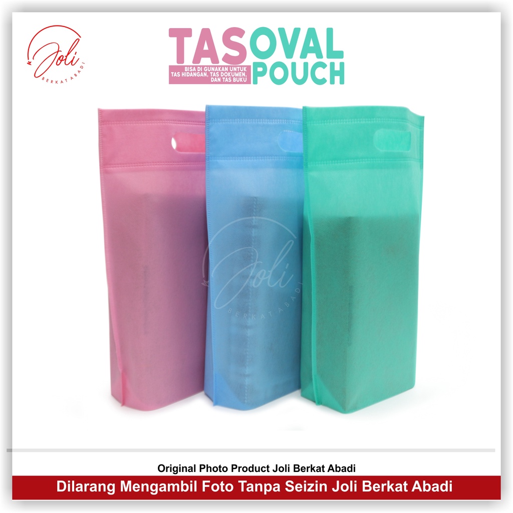 Jual TAS SPUNBOND OVAL POUCH / TAS OVAL / TAS SPUNBOND / GOODIE BAG ...