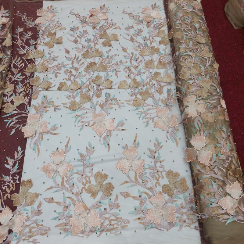 Jual tile bordir motif daun 3D korea | Shopee Indonesia