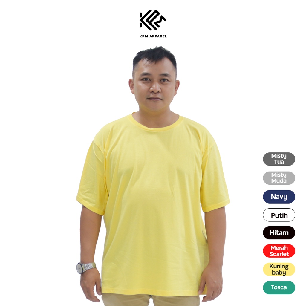 Jual Kaos Polos KPM Apparel Soft Premium Big Size | Shopee Indonesia