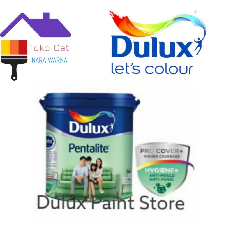 Jual Cat Dulux Pentalite Antibac Interior Brilliant White 2290 Kemasan - 2.5Liter(Galon ...