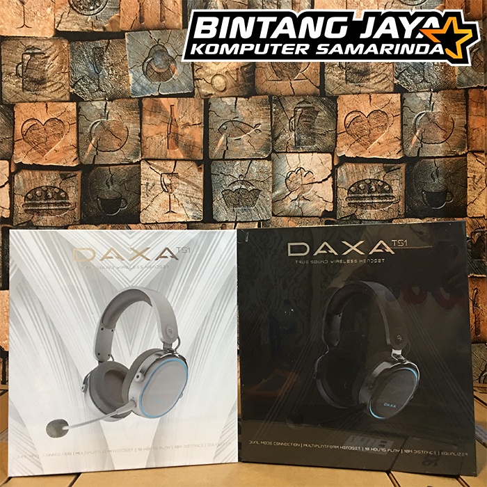 Jual Rexus Daxa TS1 RGB Wireless Gaming Headset - Hitam & Putih ...