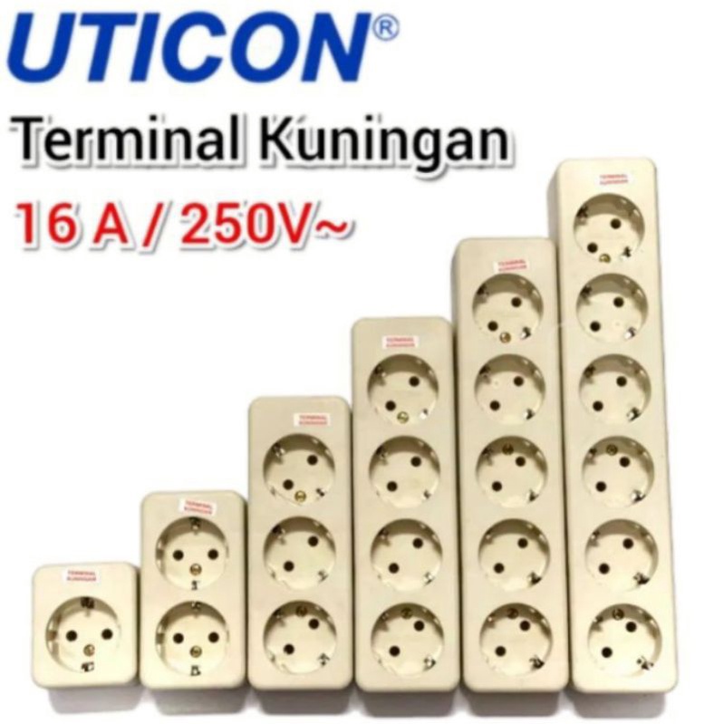 Jual terminal uticon 1 2 3 4 5 6 lubang lobang Kuningan SNI Arde stop ...