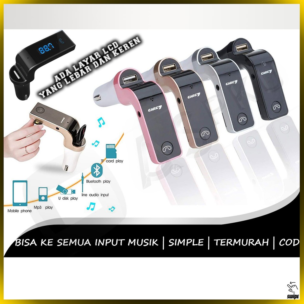 Jual Car MP3 Player Multifunction Musik Music Bluetooth Receiver Audio ...