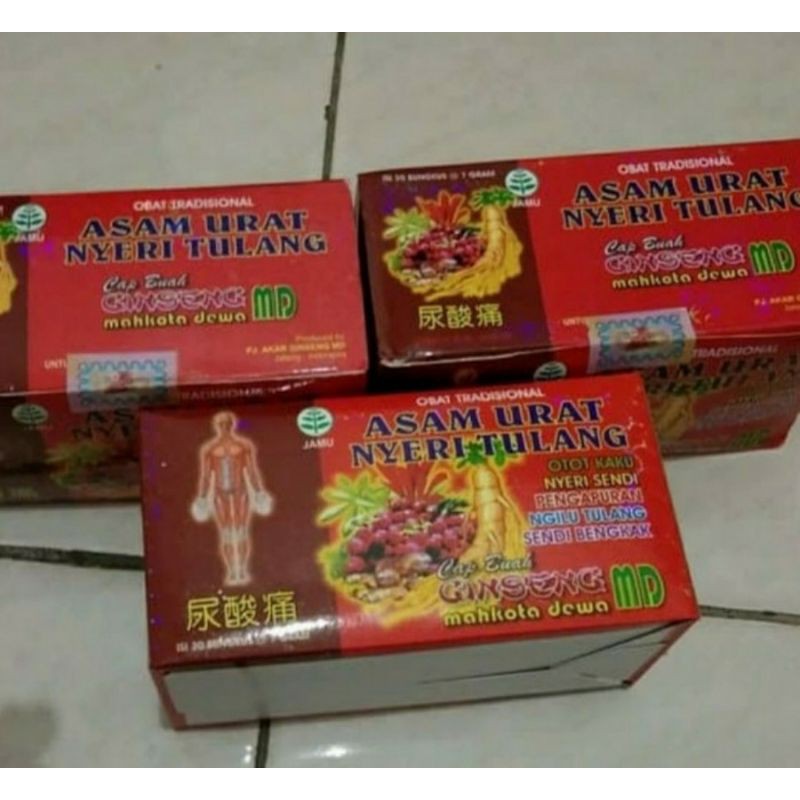 Jual Obat Herbal Jamu Seduh Asam Urat Pegel Linu Nyeri Sendi Otot Kaku ...