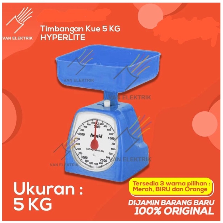 Jual Timbangan Kue 5 KG HYPERLITE Timbangan Dapur Analog Manual Scale ...