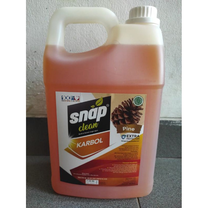 Jual Karbol Disinfectan SNAP CLEAN Aroma Pine ( 4 Liter ) | Shopee ...