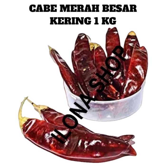 Jual CABE MERAH BESAR KERING 1 KG / CABAI KERING / CABE MERAH | Shopee ...