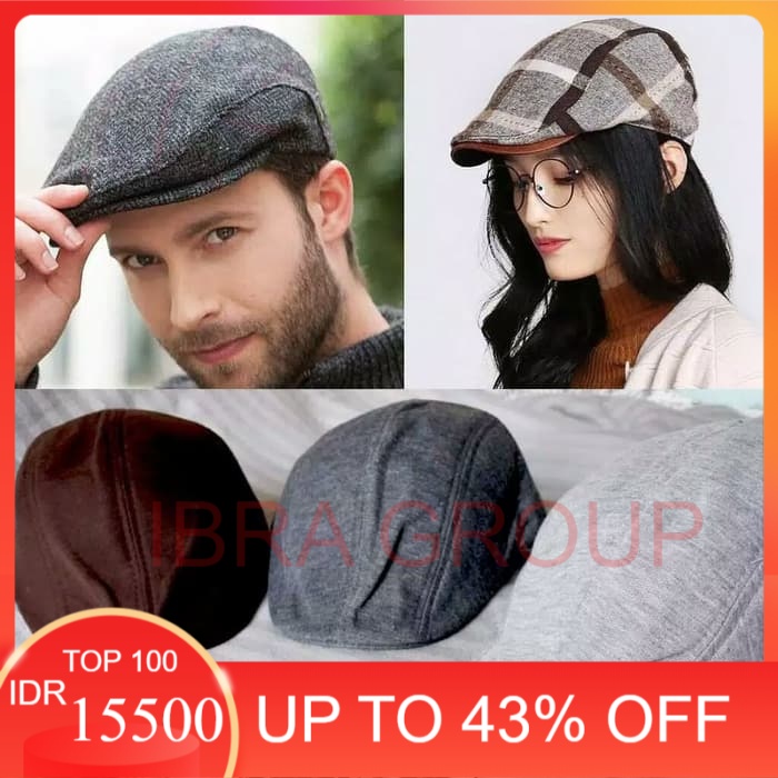 Jual TOPI PET COPET TOPI DETEKTIF PATION MODEL FLAT CAP MURAH TOPI ...