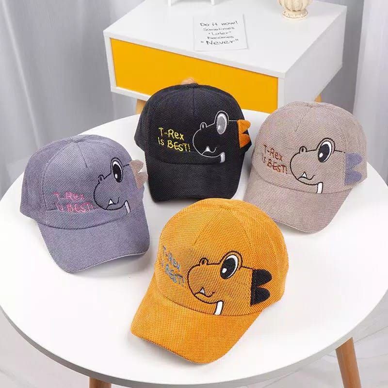 Jual Topi Anak Karakter T-Rex Dino baby baseball cap Dinosaurus ...