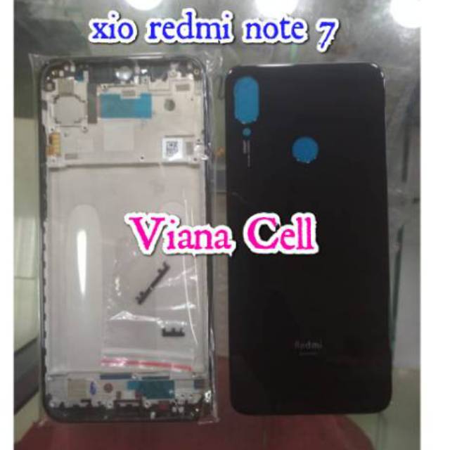 Jual xiaomi redmi note 7 frame lcd bazel backdoor casing housing ...