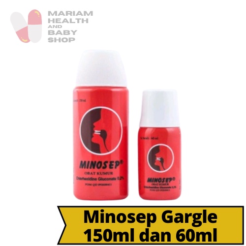 Jual Minosep Gargle Isi 150 ml, 60 ml / Minosep Red 200 ml, 60 ml ...