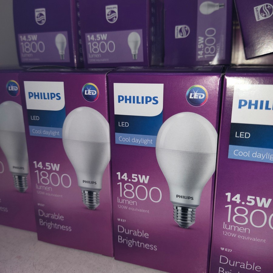 Jual Lampu LED bulb 14.5watt Philips fitting e27 PUTIH | Shopee Indonesia