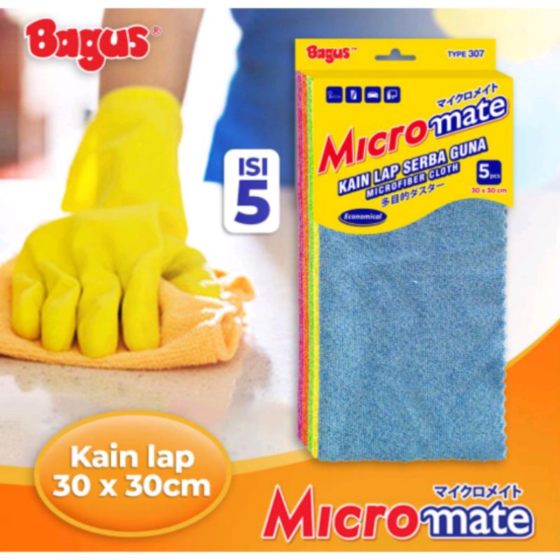 Jual Bagus Micromate Kain Lap Serbaguna (30 cm x 30 cm) isi 5 pcs ...